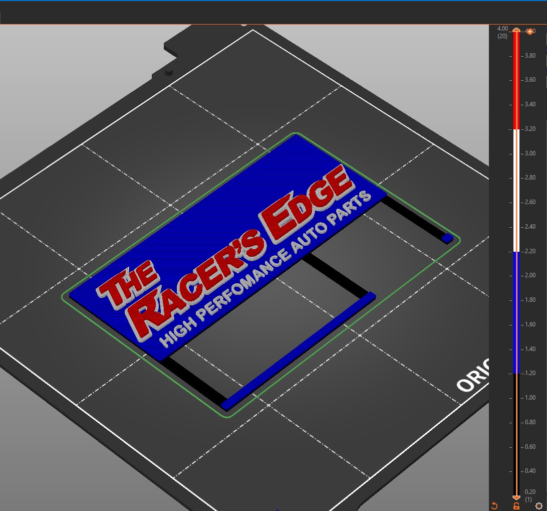 "The Racer's Edge" front signage for GigaPenguin Tuner Shop by ...