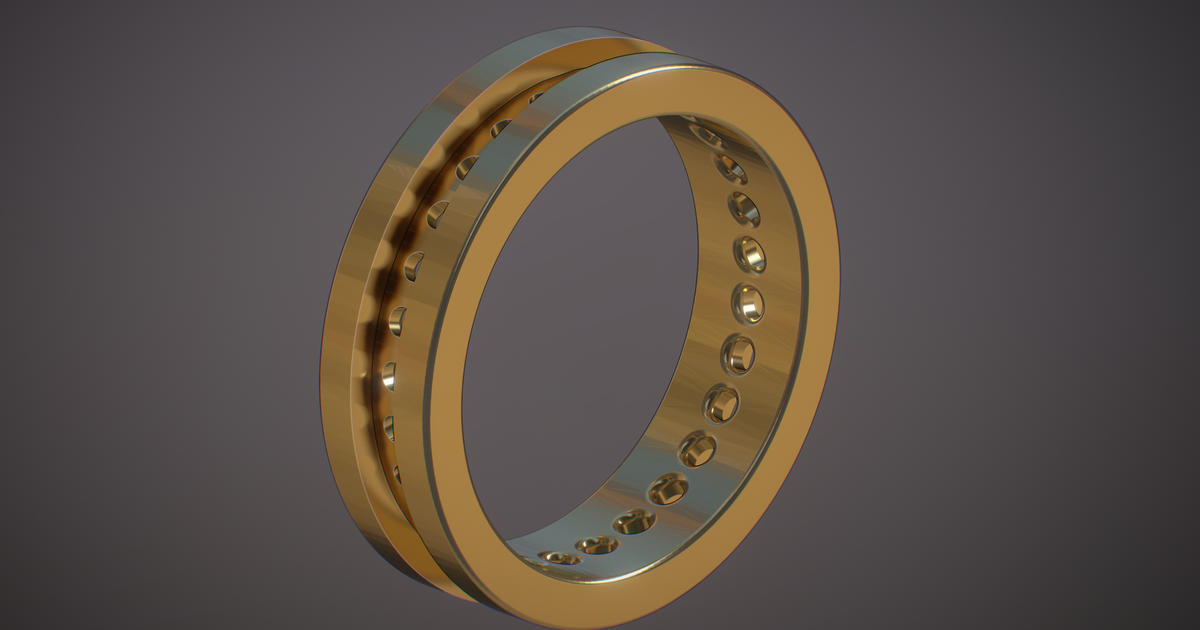 Channel 2.5mm Stone Setting Practice Ring by ClearMindCasting ...