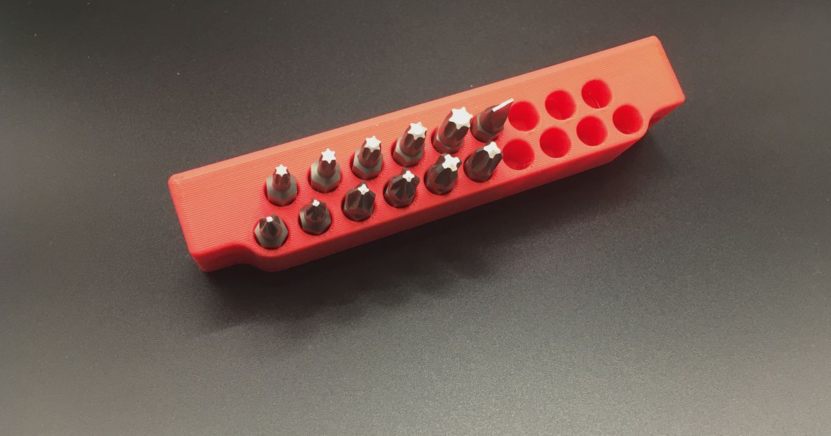 Bit holder by David Holečko | Download free STL model | Printables.com