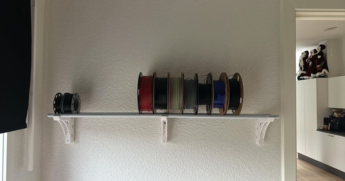 Spool wall mount by Casper Bilstrup | Download free STL model ...
