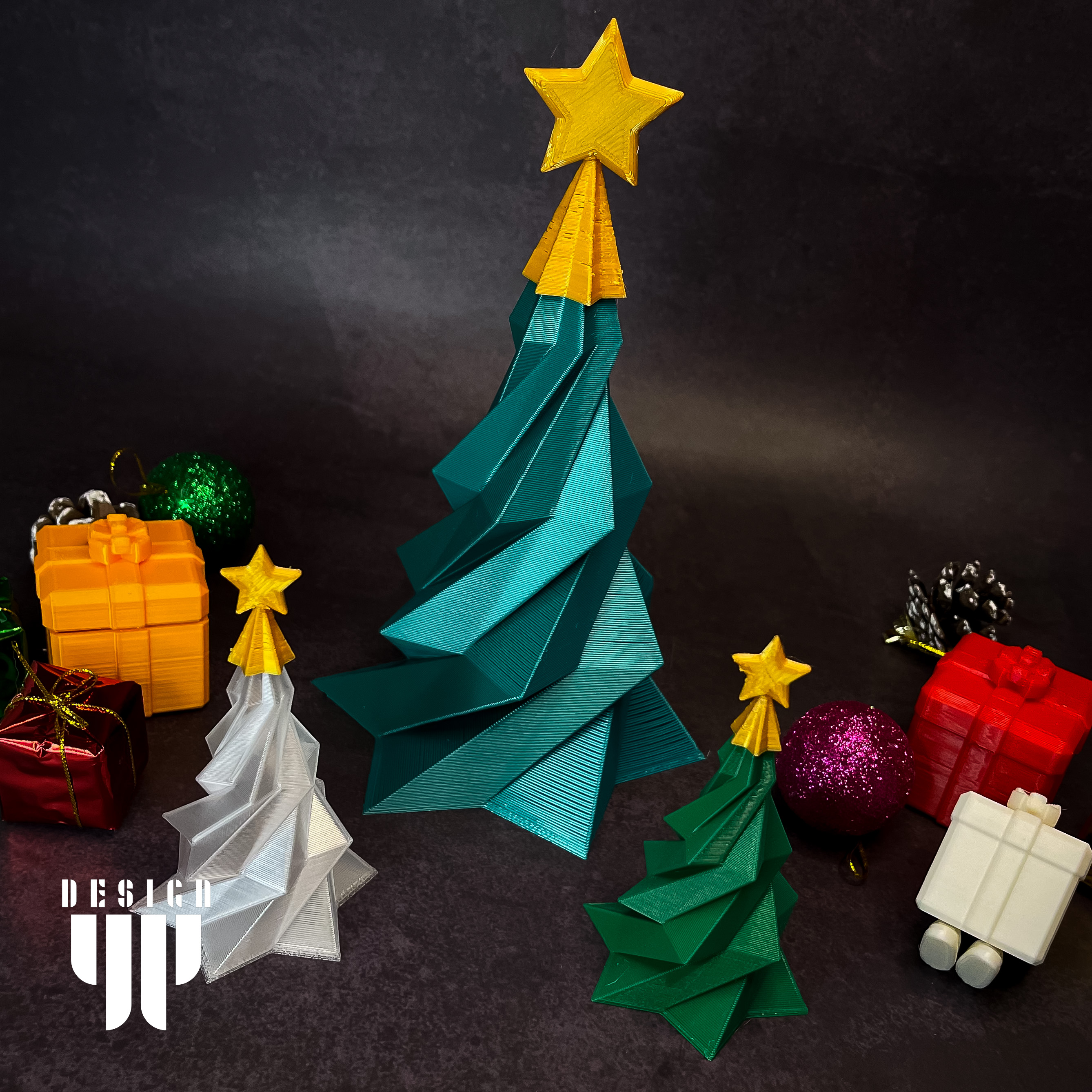 Low Poly Christmas Tree by Y Design | Download free STL model ...