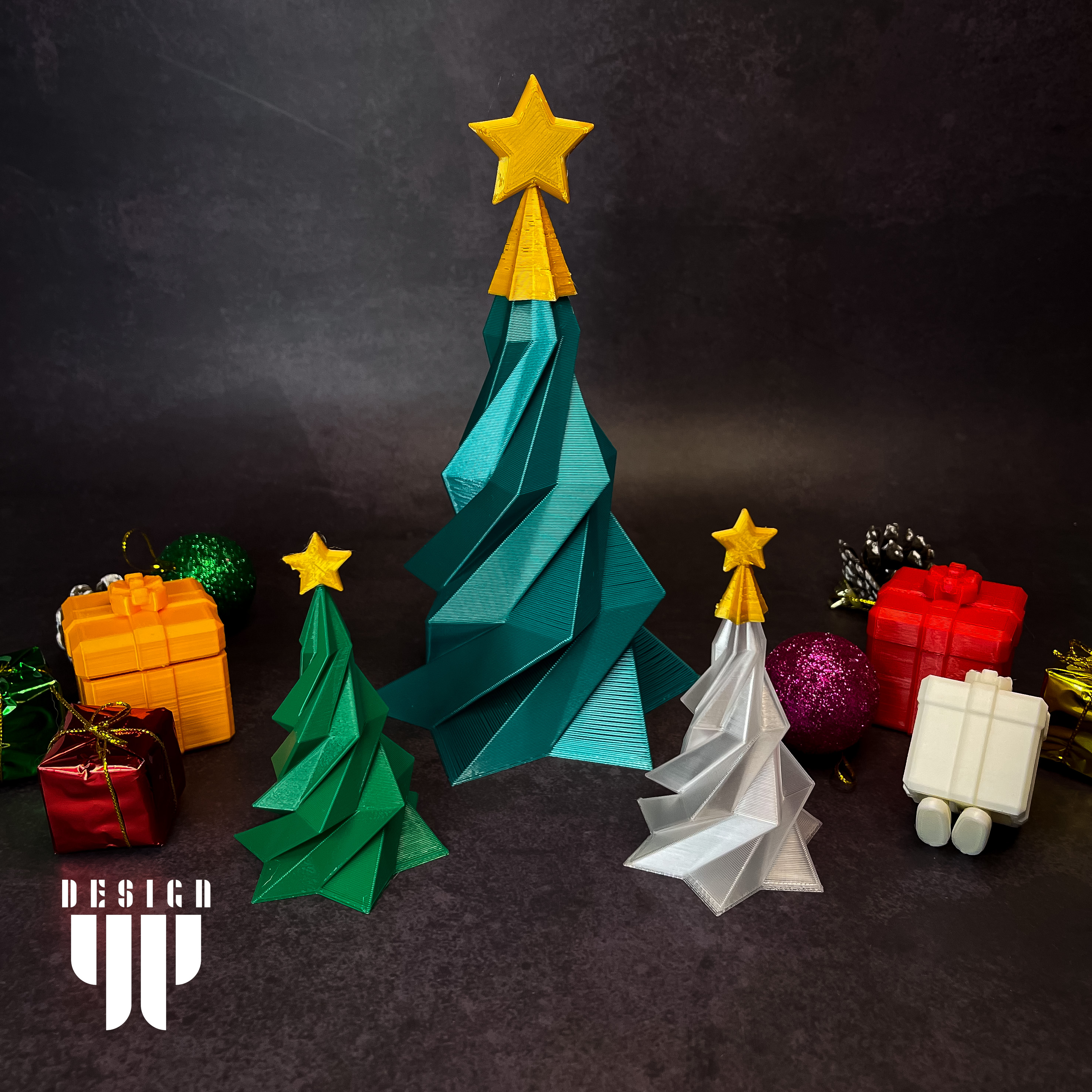 Low Poly Christmas Tree by Y Design | Download free STL model ...