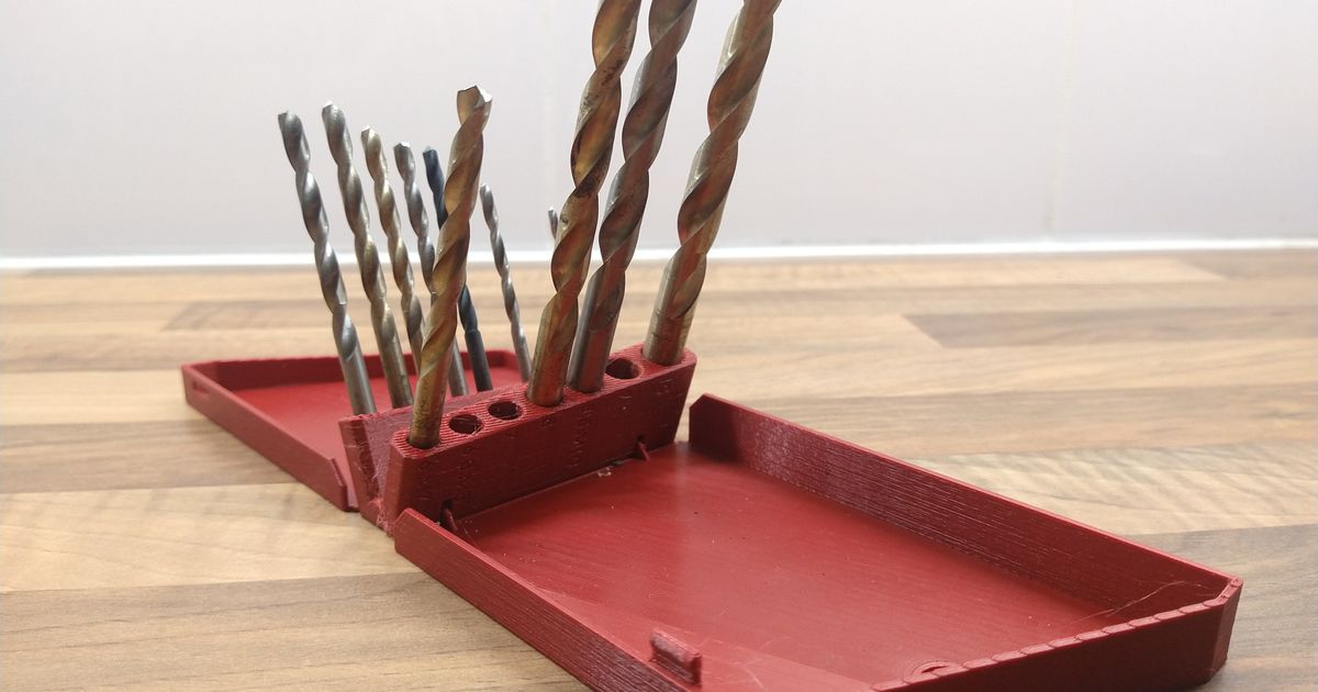 Print-in-Place foldable Drillbit box by Rossero | Download free STL ...
