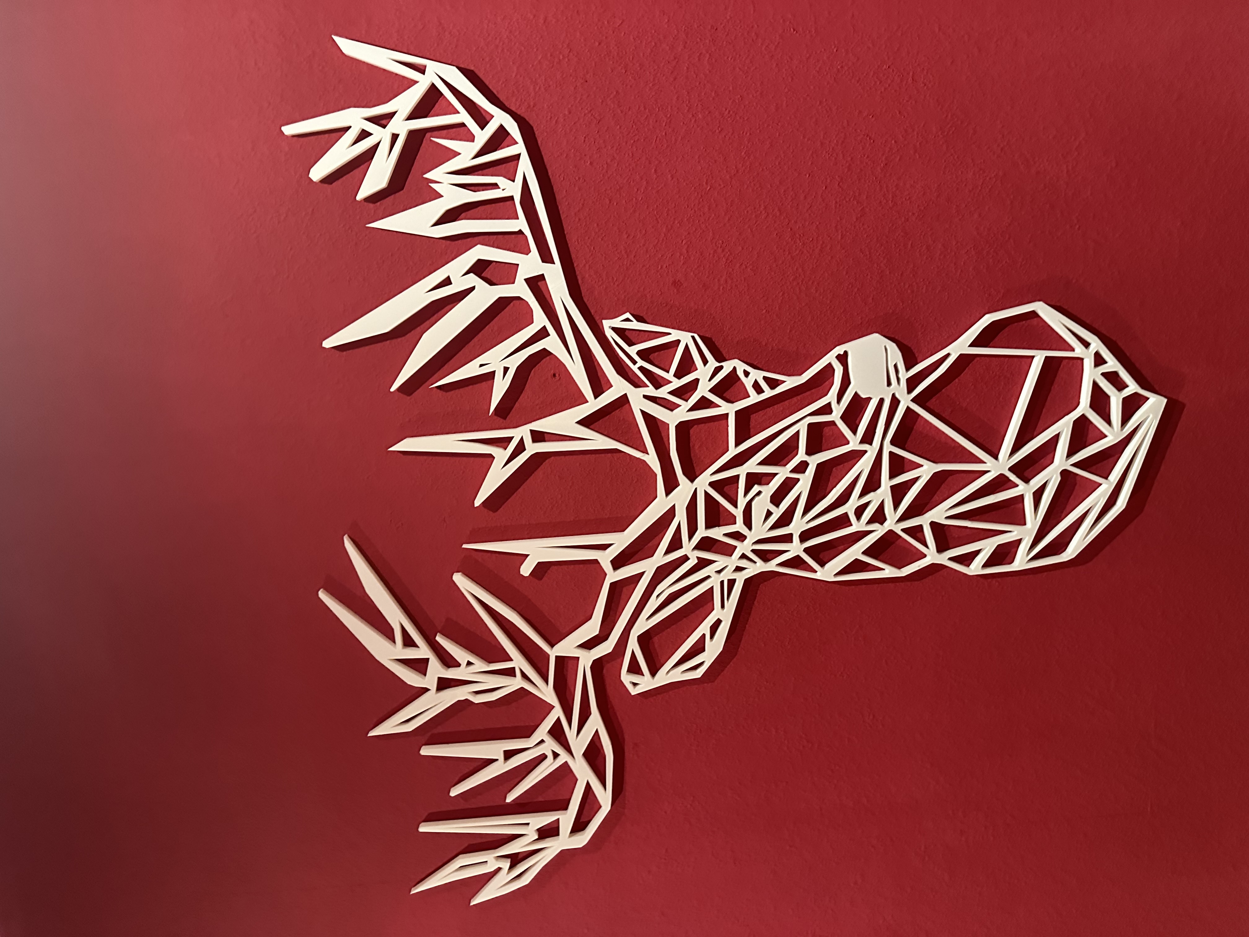 Deer Head low poly / Hirsch Kopf / reindeer head / Rentier Kopf 100cm x ...
