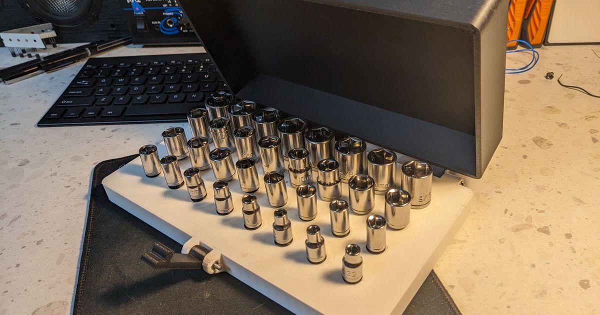 32-Piece SAE and Metric Socket Organizer Case by Kevin Claypool ...