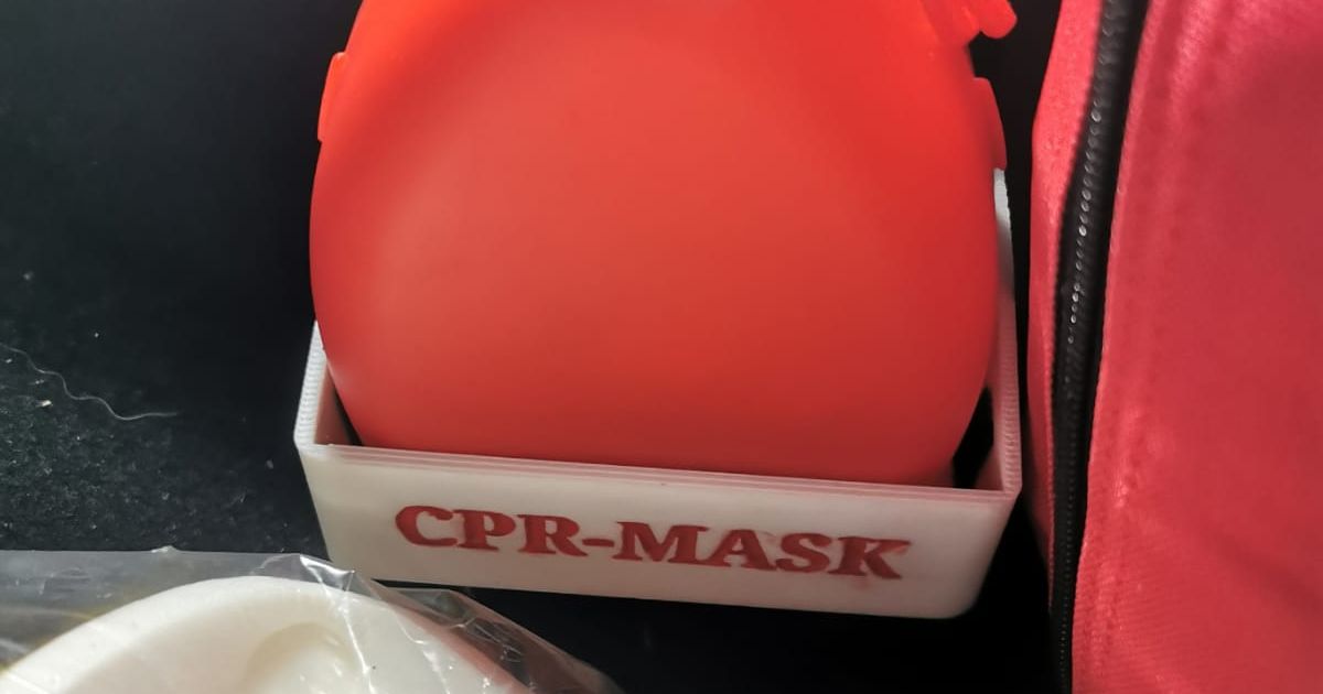 CPR-Mask Holder by DenBéire-BD | Download free STL model | Printables.com