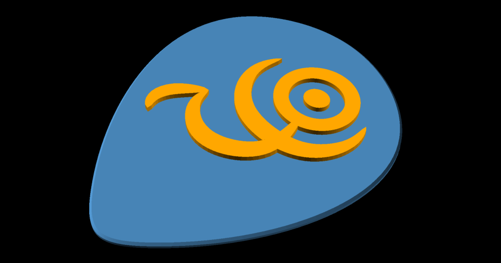 YKK Guitar Pick (Koumiishi) by Hatsuseno Rin | Download free STL model ...