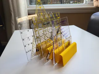 Quilting Ruler Stand by GerryPB | Download free STL model | Printables.com