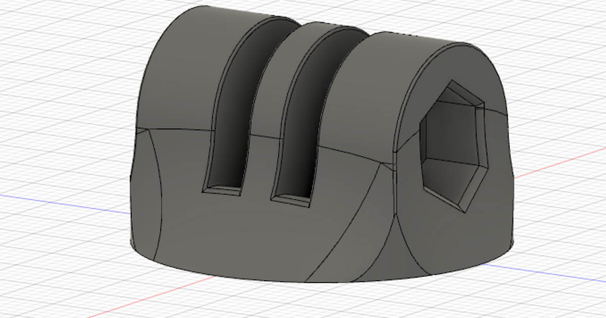 GoPro Mount Base (import this into your GoPro Mount design) by ...