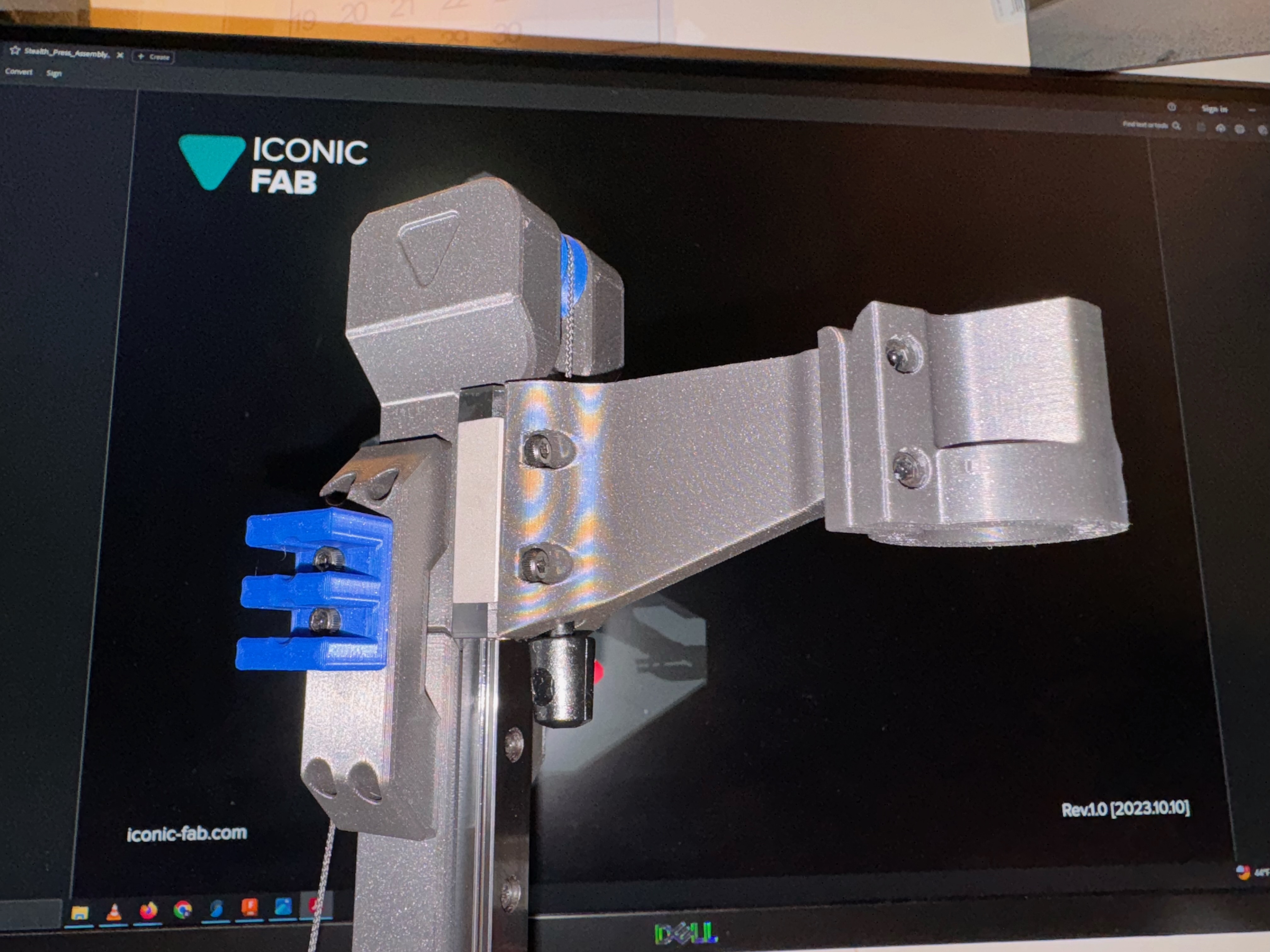 Stealth Press Arm with Keyback Lock by Mike G. | Download free STL ...