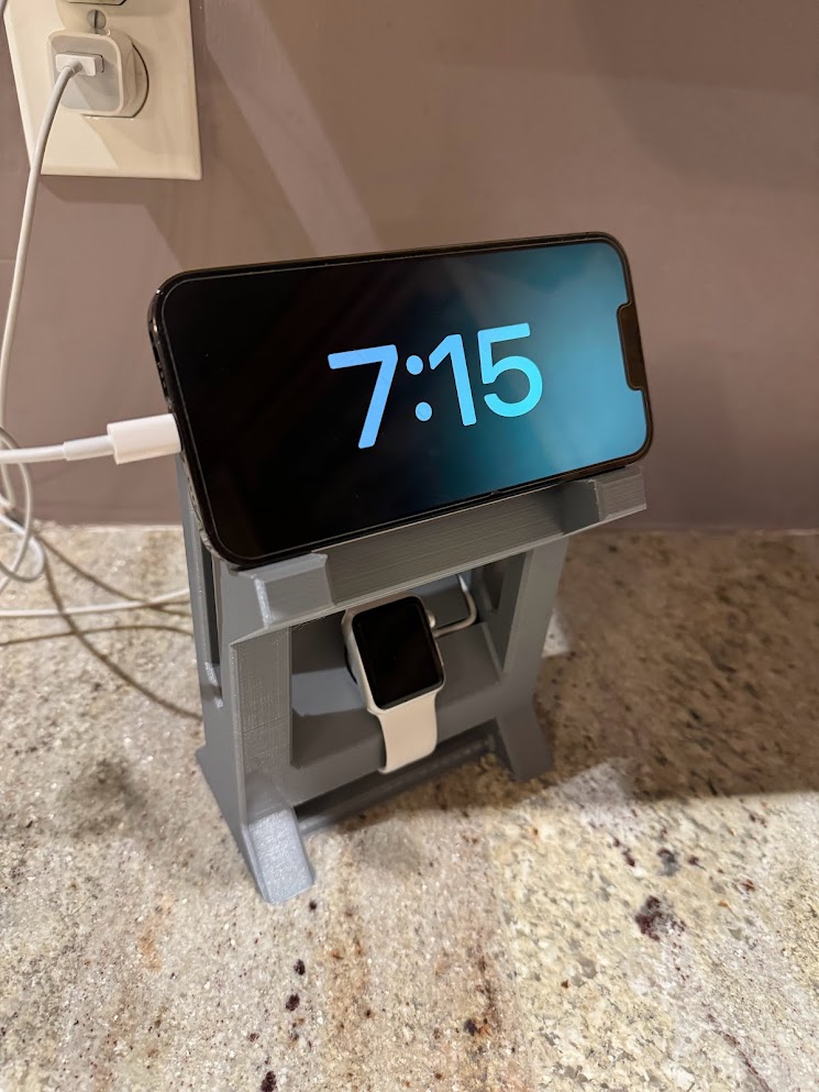 Horizontal iPhone and Apple Watch Charging Station by Thomas Lijoi ...