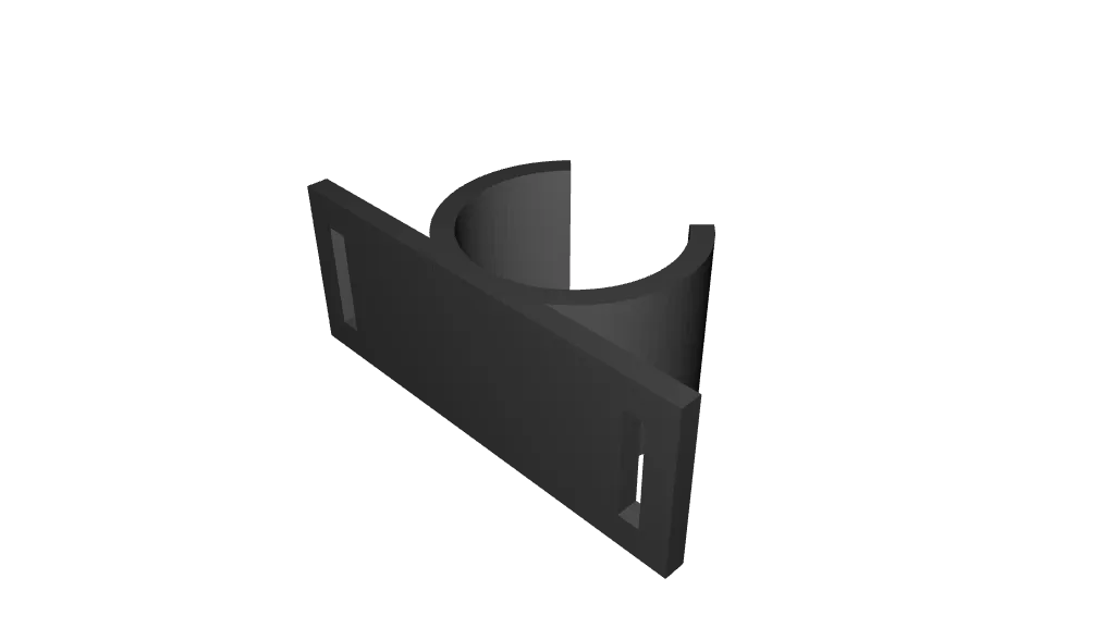 19mm diameter pole 10mm strap clip by Phony Maple | Download free STL ...