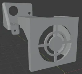 vzbot v6 heatsink 3510 fan shroud with bltouch mount by Leo DIY ...