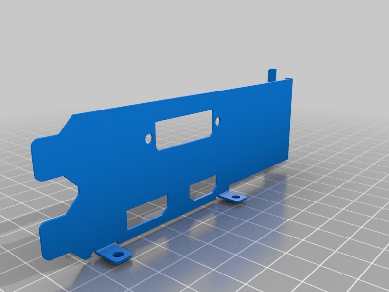 ZOTAC/ASUS/MSI Low Profile 1050ti FULL SIZE GPU Bracket Template by ...