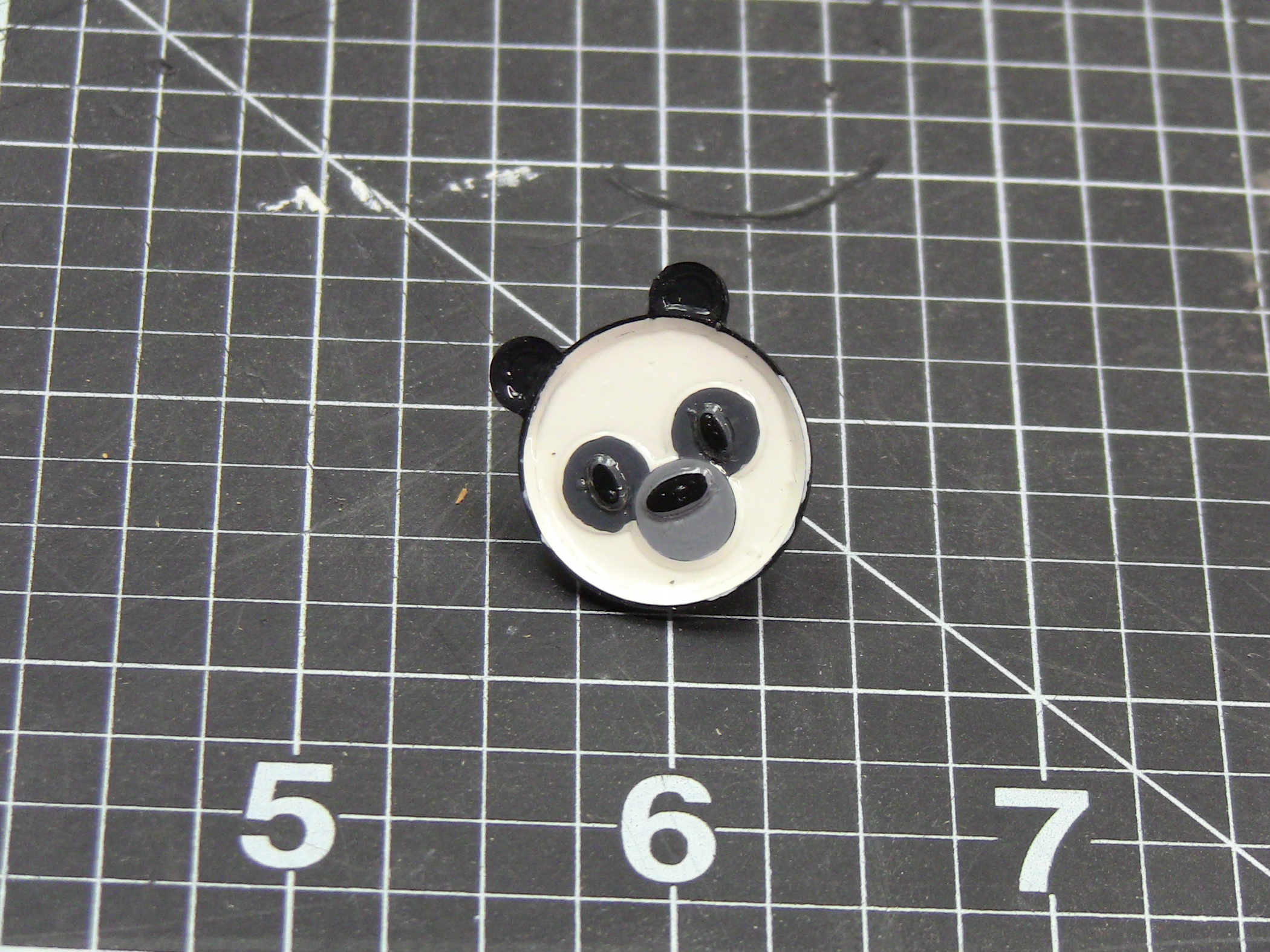 Panda face Enamel pin by Nick Tailor | Download free STL model ...
