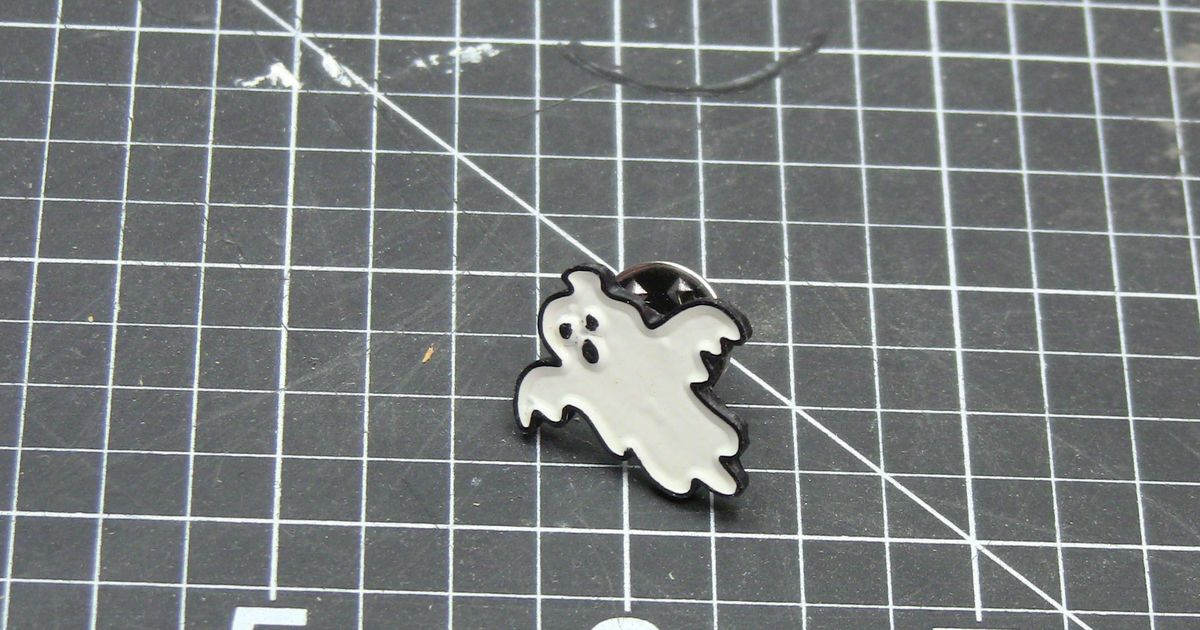 Ghost Enamel pin by Nick Tailor | Download free STL model | Printables.com