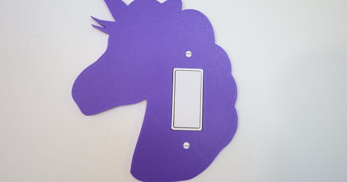 Unicorn light switch cover by Sutton Ingram | Download free STL model ...