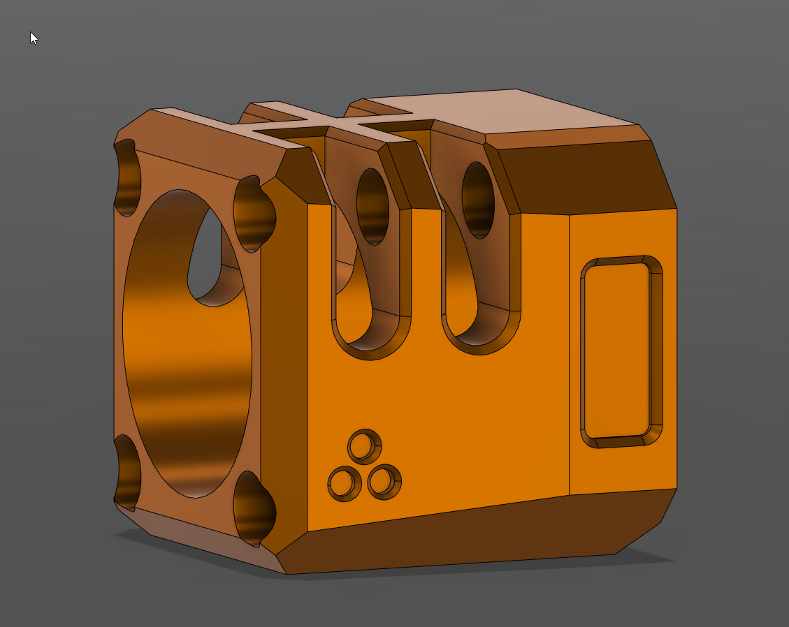 Square Muzzle Brake for Diana Brushless Blaster by Wyrven | Download ...