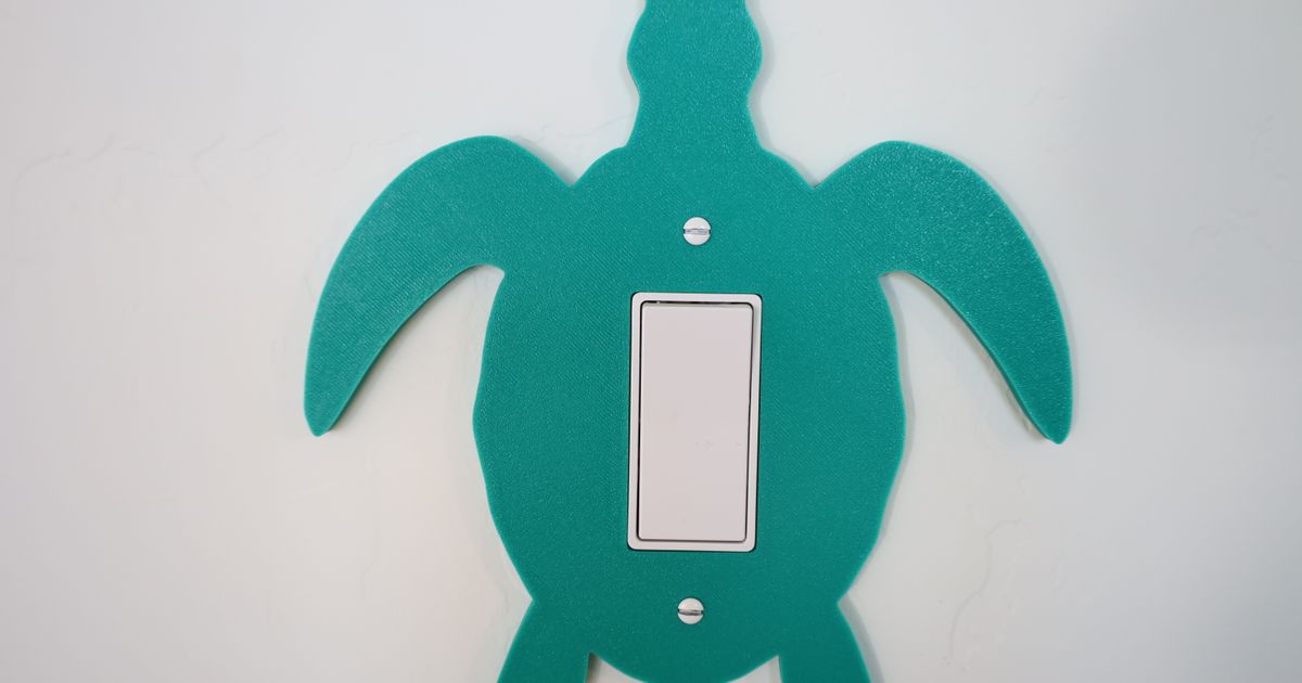 sea turtle light switch cover por Sutton Ingram | Descargar modelo STL ...