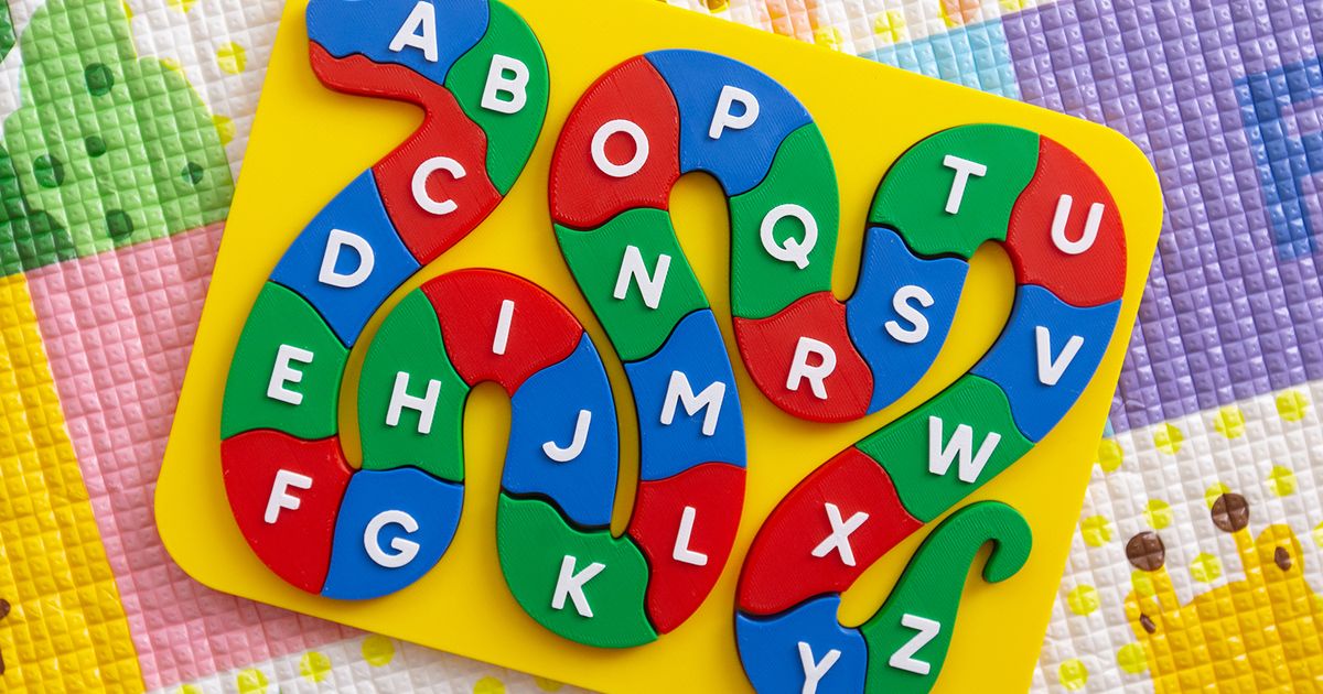 Alphabet snake by Martin | Download free STL model | Printables.com