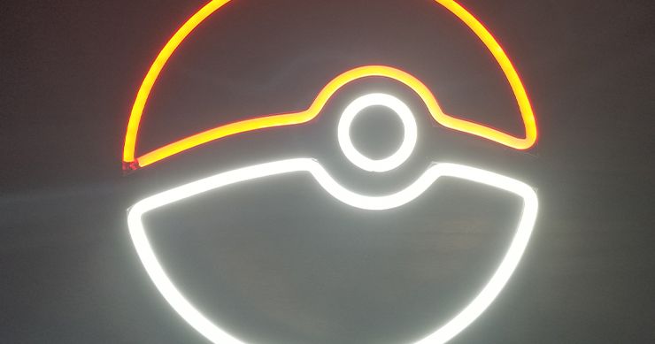 Pokemon Pokeball Neon Sign by TheMakerSphere | Download free STL model ...