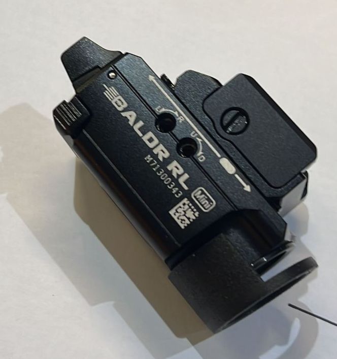 Olight BALDR RL Mini cover with insert for 3mm polycarbonate by Tjeu ...