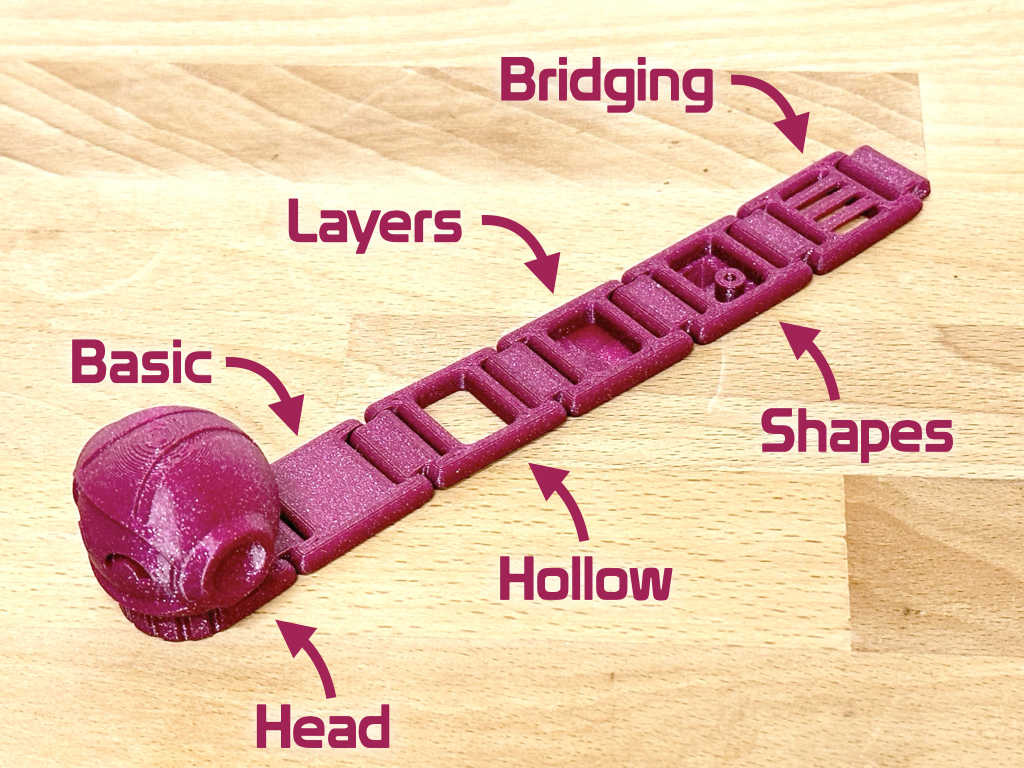 Flexi Fila Swatch (filament samples made fun - flexible calibration) by ...