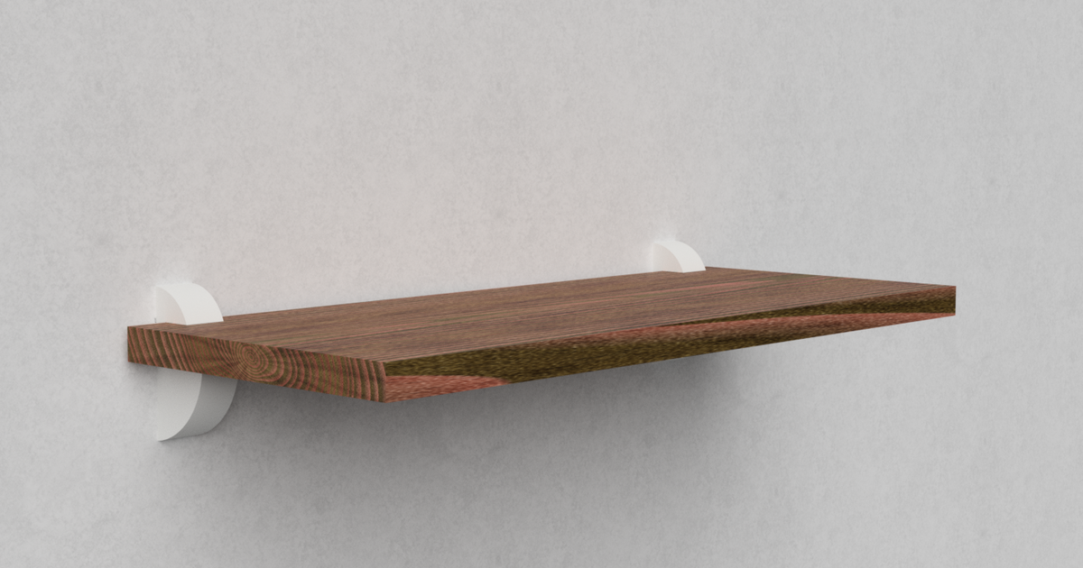 Wall shelf holder by Titafubaki | Download free STL model | Printables.com
