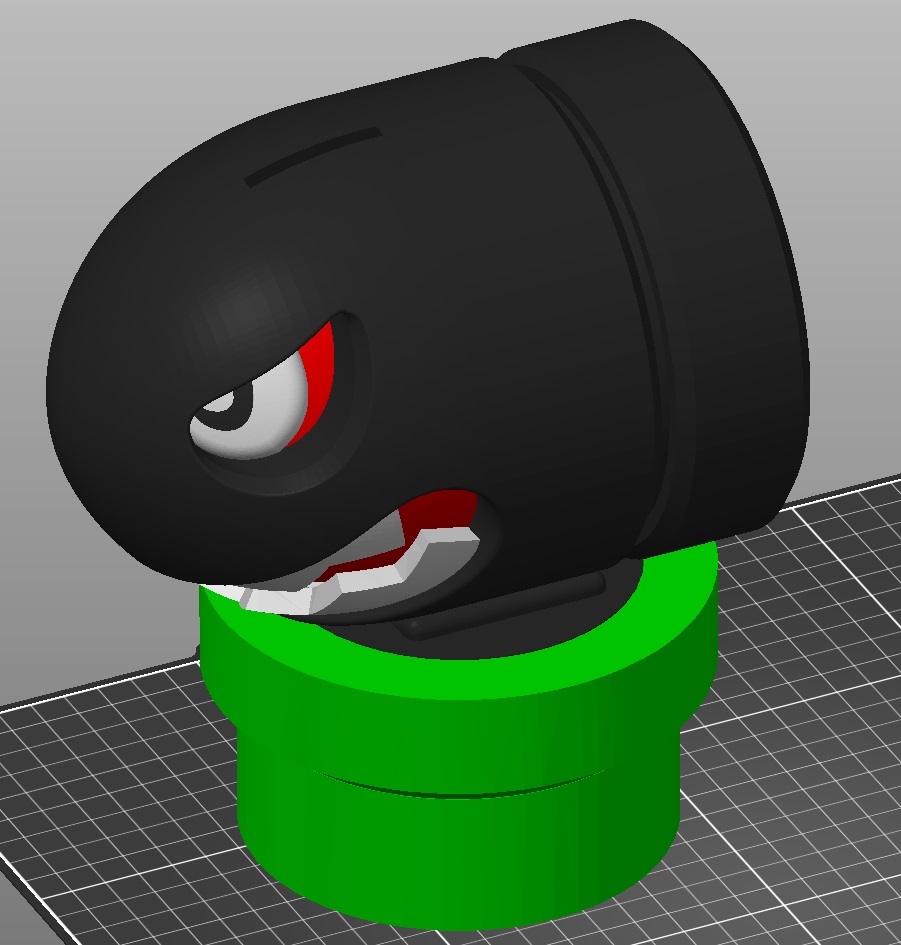 Bullet-Banzai Bill - piggy bank by Naheulbeurk | Download free STL ...