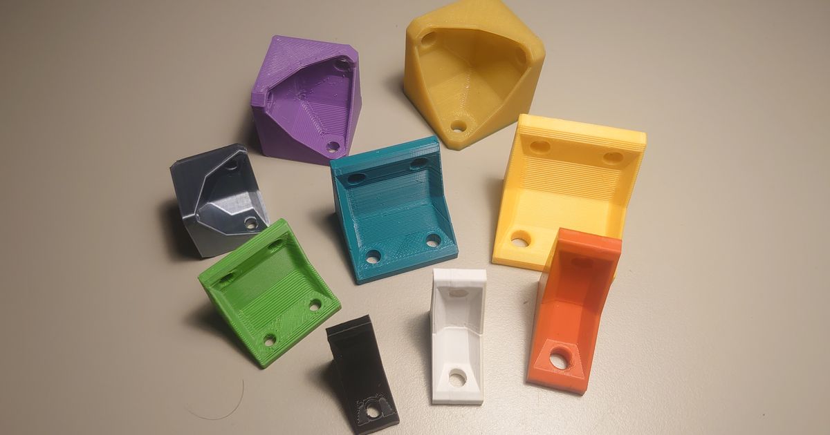 Strong Corner Brackets - multiple variants and sizes, easy to print and ...