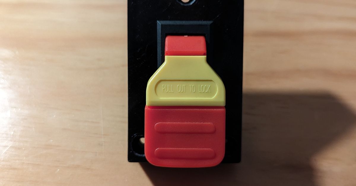 POWERTEC Switch Mounting Block by rflancher | Download free STL model ...