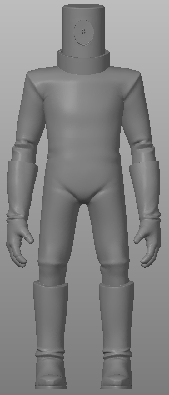 80cm Black Cyclops Robot (XL Print) von M.J. Caboose | Kostenloses STL ...