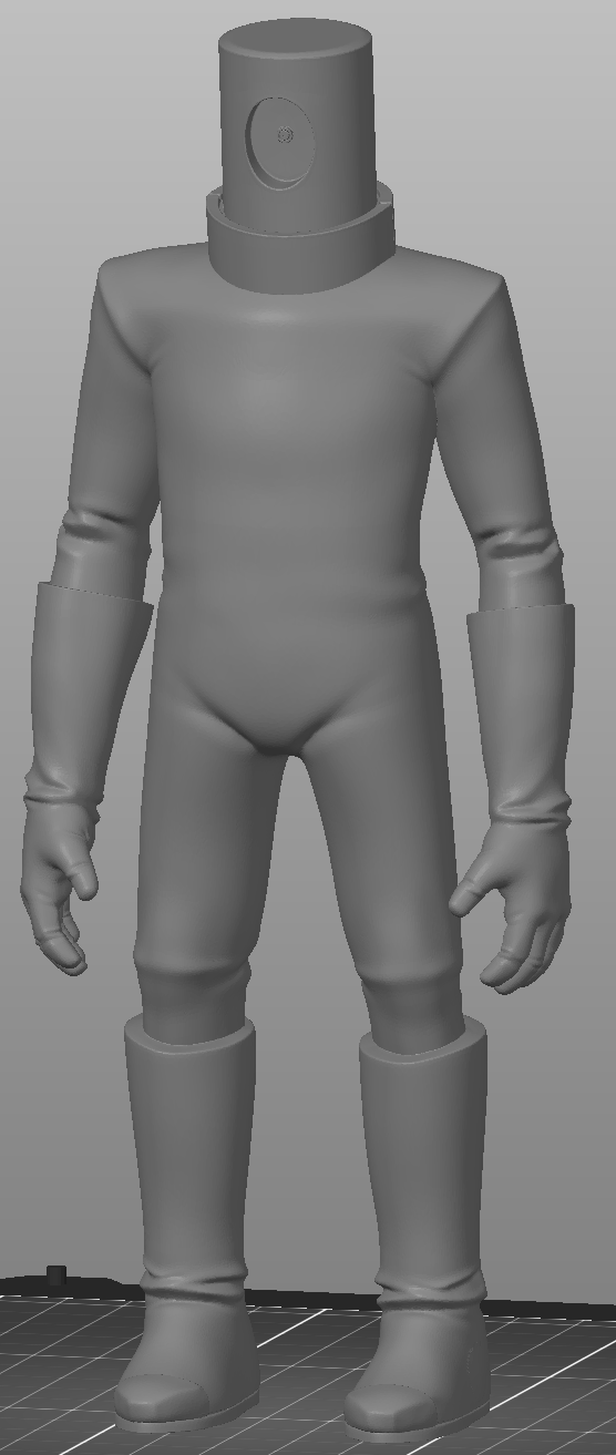 80cm Black Cyclops Robot (XL Print) von M.J. Caboose | Kostenloses STL ...