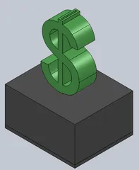 Money Sign by Kingofaces2 | Download free STL model | Printables.com