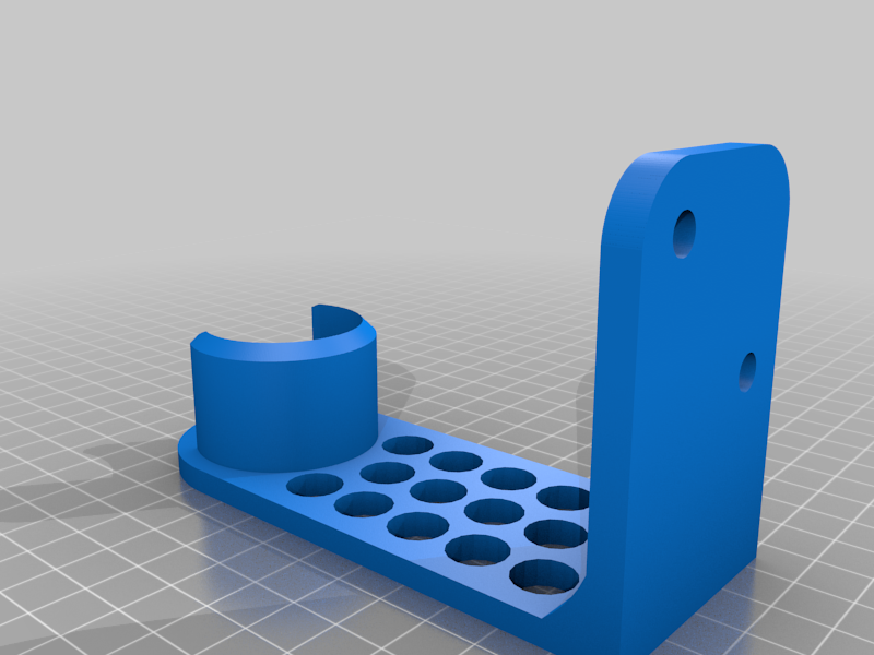 Paper Towel Mount for 1 inch PVC Pipe - Pegboard Hole Spacing by Wyqid ...