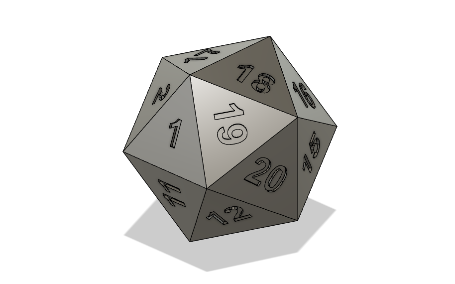 D20 With Numbers by Stormycloud | Download free STL model | Printables.com