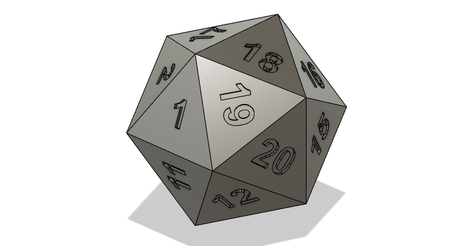 D20 With Numbers by Stormycloud | Download free STL model | Printables.com