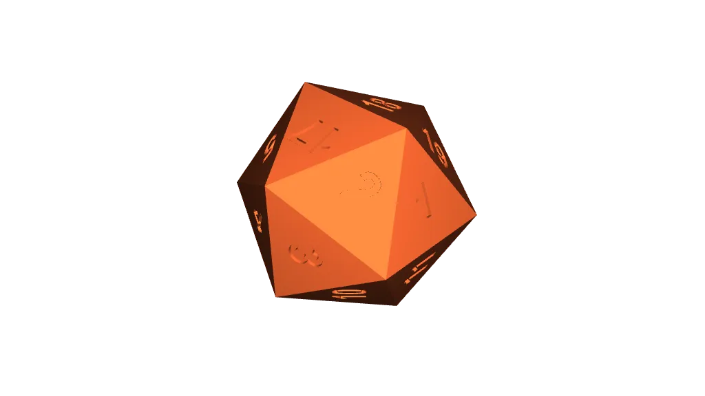 D20 With Numbers by Stormycloud | Download free STL model | Printables.com