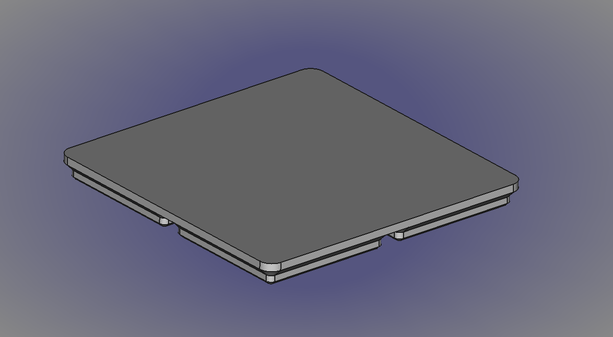 FreeCAD Gridfinity Parametric Bin Base Blank por Stu142 | Descargar ...