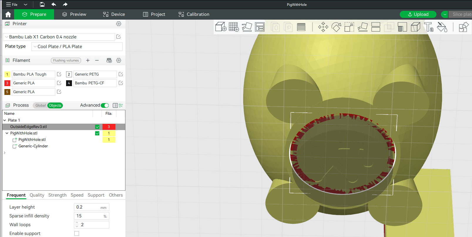 Door with Spring Lock & Key by NathanFrog | Download free STL model ...