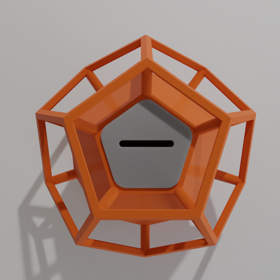 Dodecahedron Piggy Bank by A-11 Designs | Download free STL model ...
