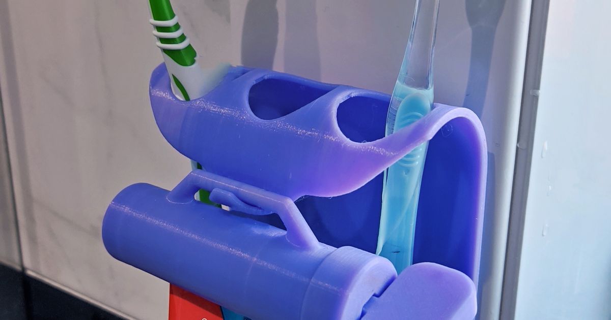 Toothpaste squeezer and toothbrush holder por CraftMeng | Descargar ...