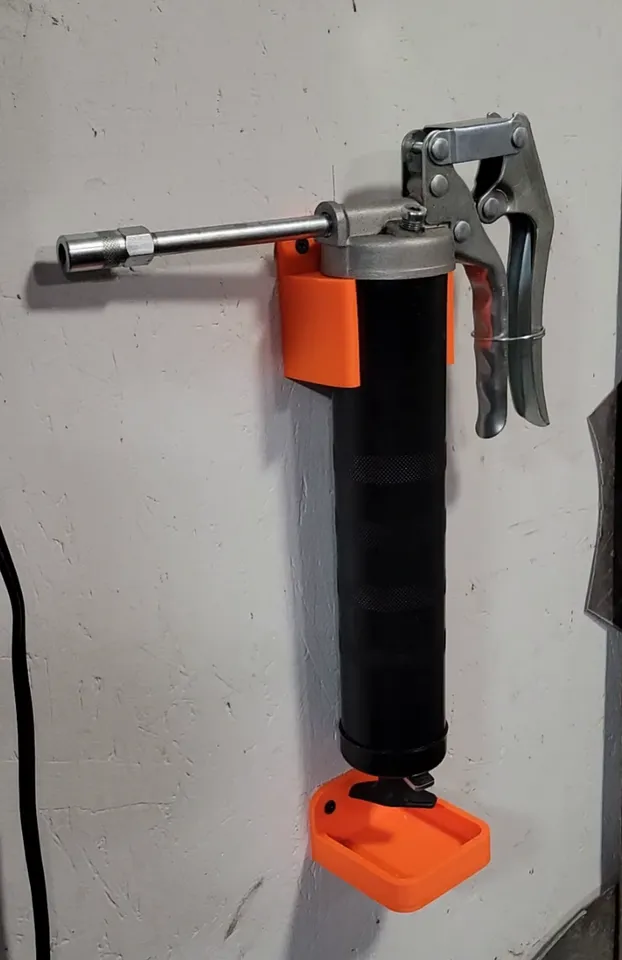 Grease Gun Wall Mount by Garage_Tinkerer | Download free STL model ...