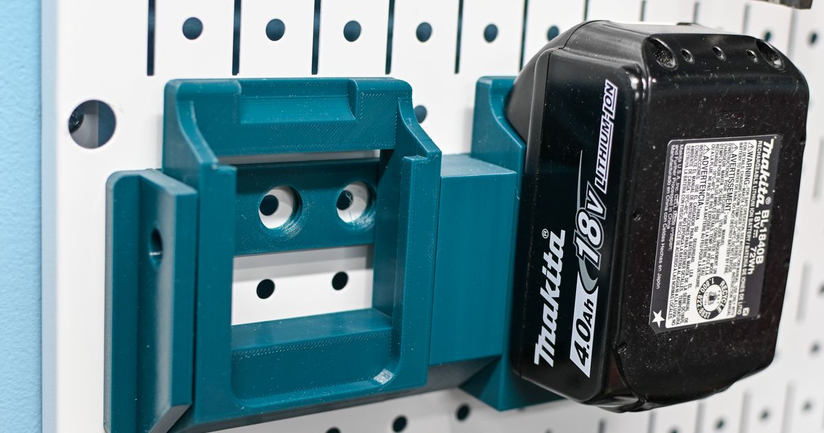 Makita 18v Battery Wall Control mount by poprhythm | Download free STL ...