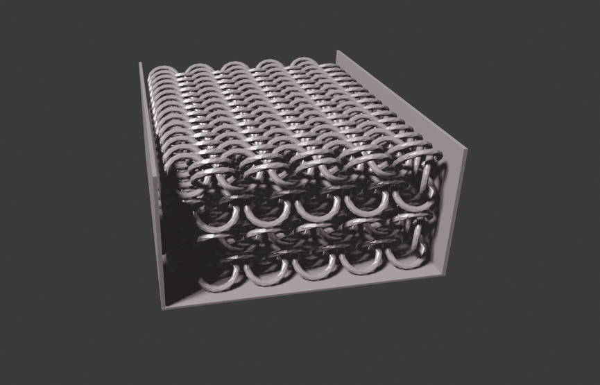 Chainmail Cube! Makes sheet ~6.5" by ~12" (17cm by 30cm) V3 by ...