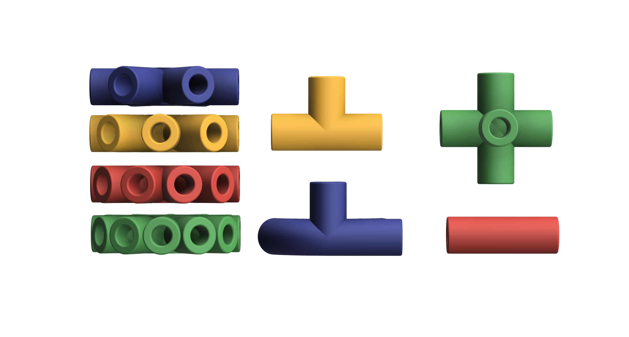 Glow Stick Building Connectors by Devise3D | Printables Store