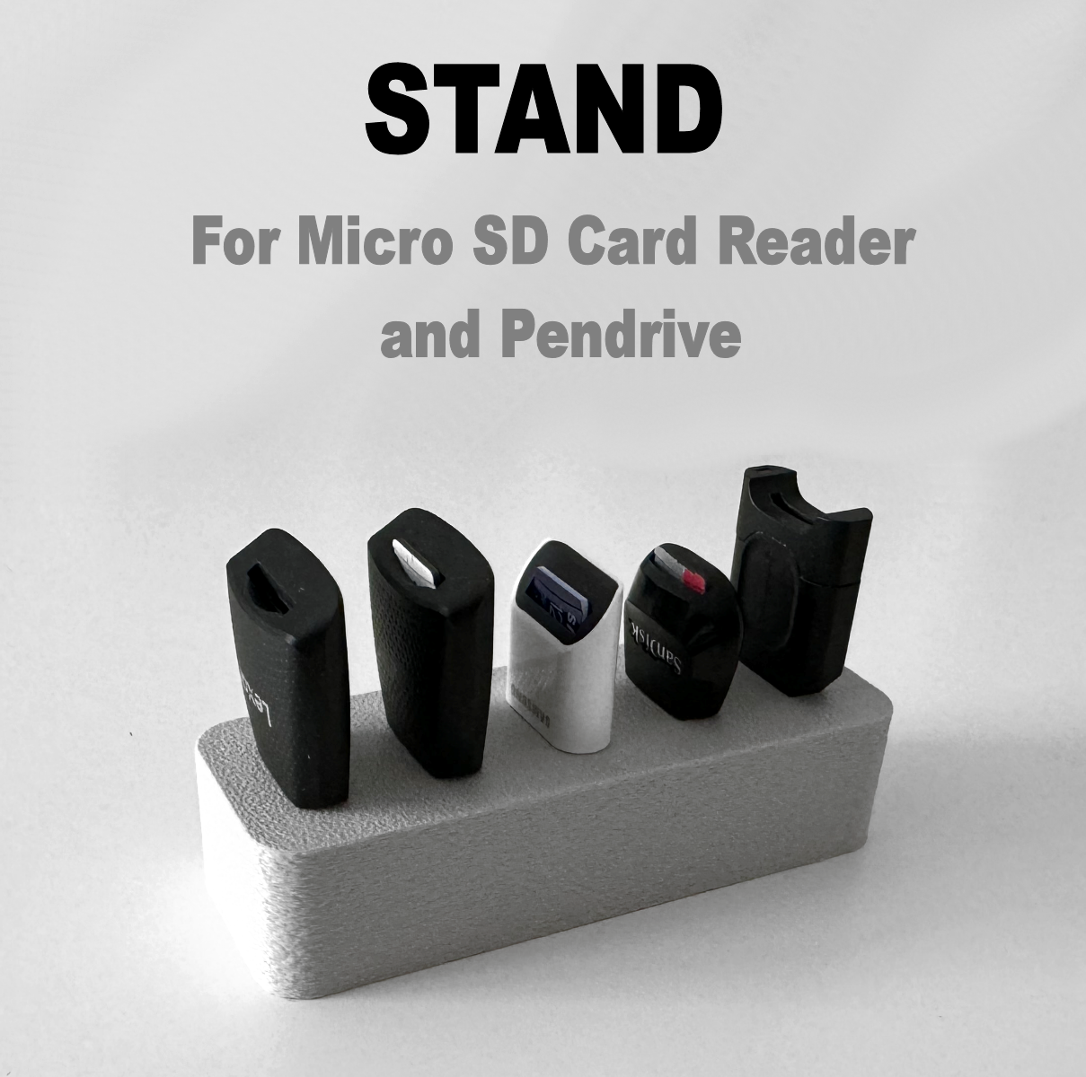 Stand for Micro SD Card Reader and Pendrive by STORM DESIGN | Download ...