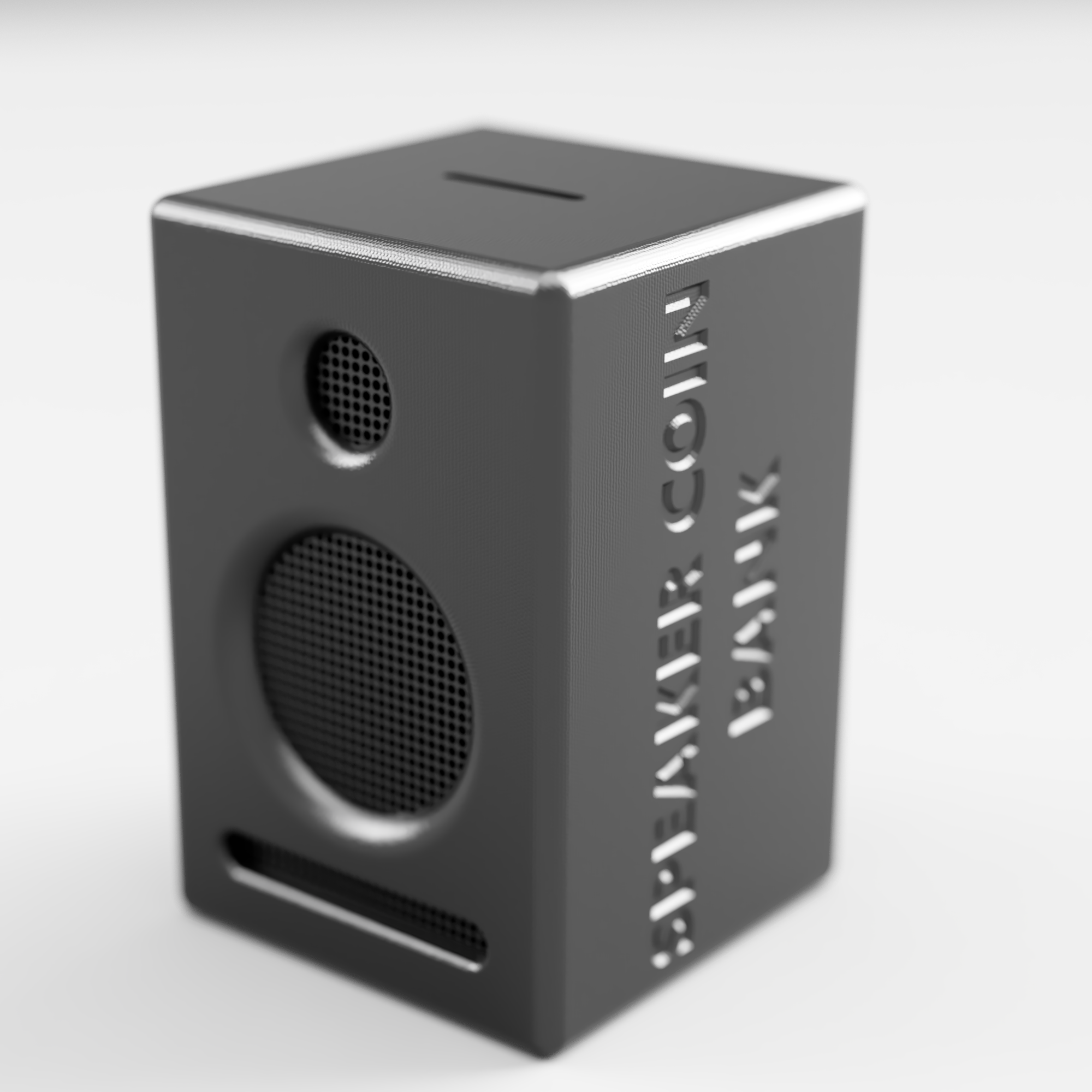 Speaker Coin Bank by walloper3 | Download free STL model | Printables.com