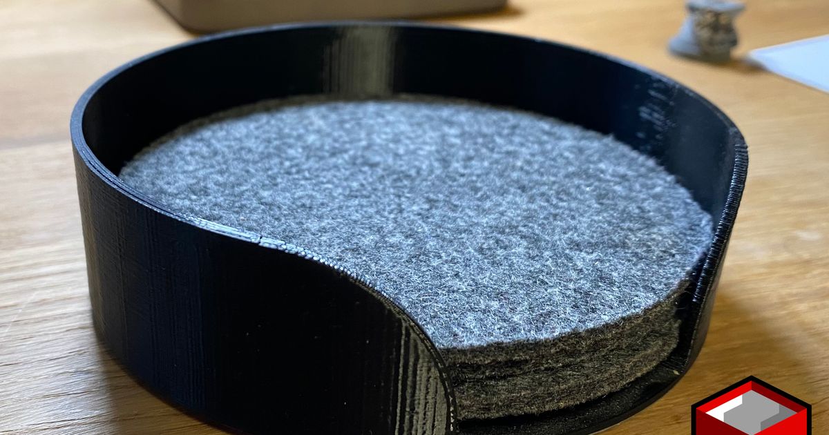 Tray for 100mm Coasters - with Fusion 360 project file by Martin ...