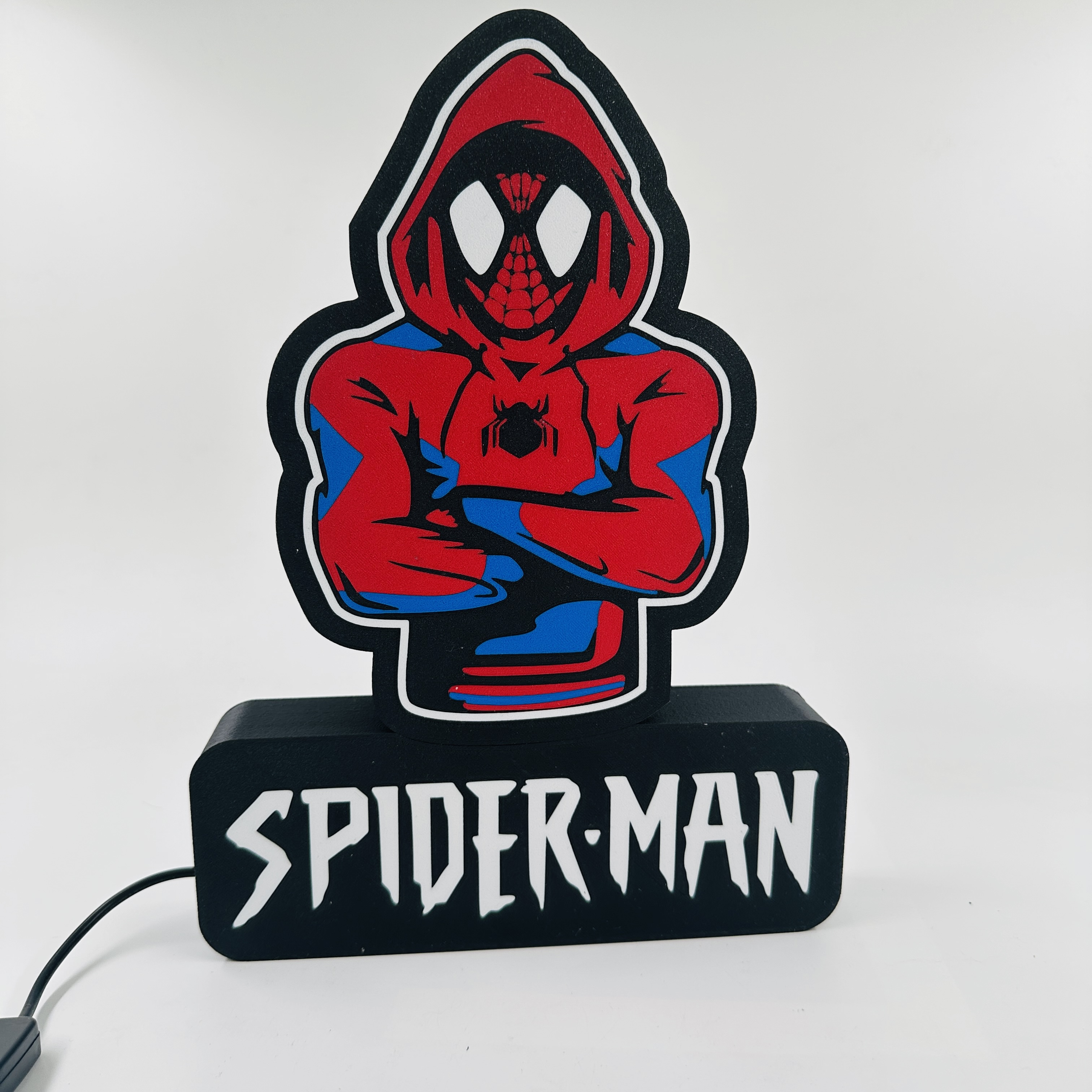 Spider Man Led Lamp by Smart3d By Gabriel Gomes | Download free STL ...